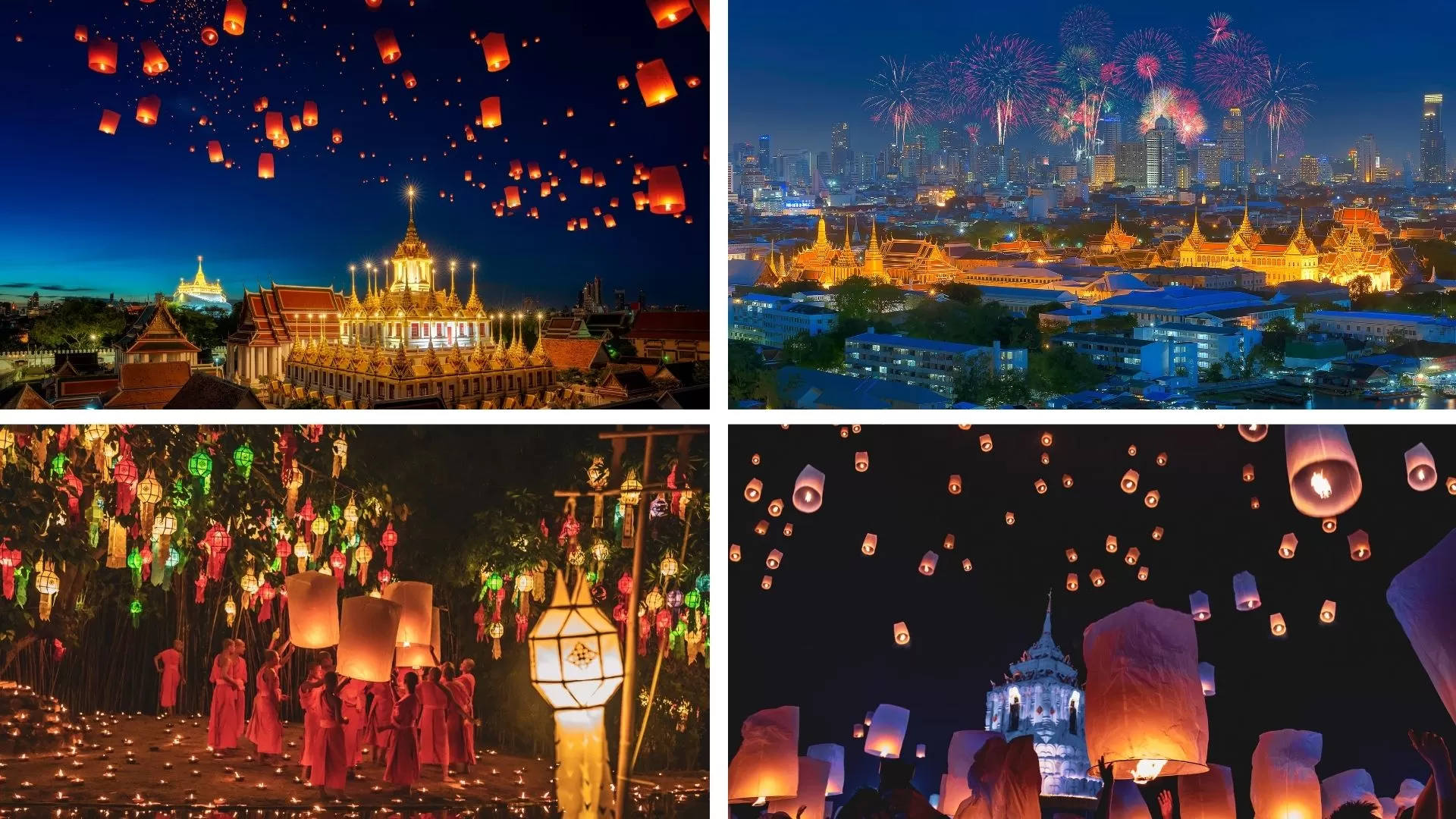 Festivals des lanternes en Thaïlande : Yi Peng et Loy Krathong